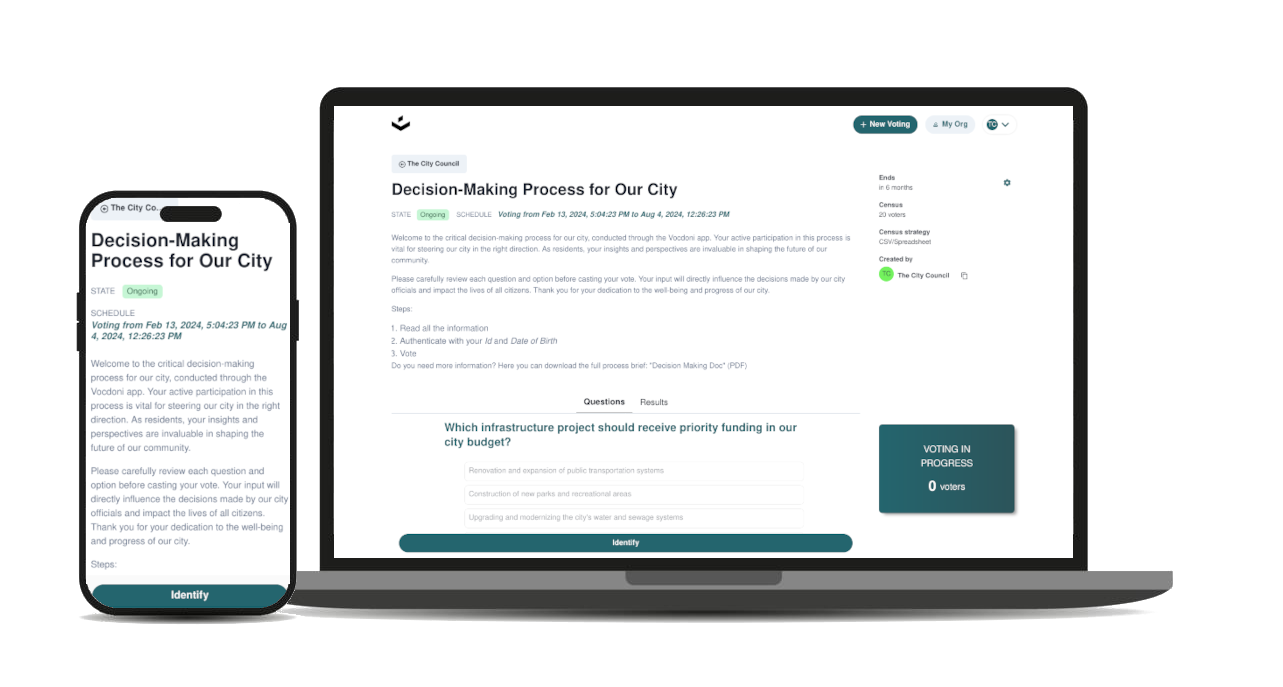 Vocdoni - Digital voting SaaS platform